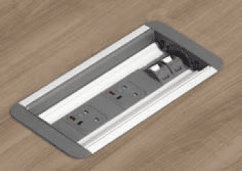 Elite Power & Data Module Type 1 - White With Grey Trim Features ...