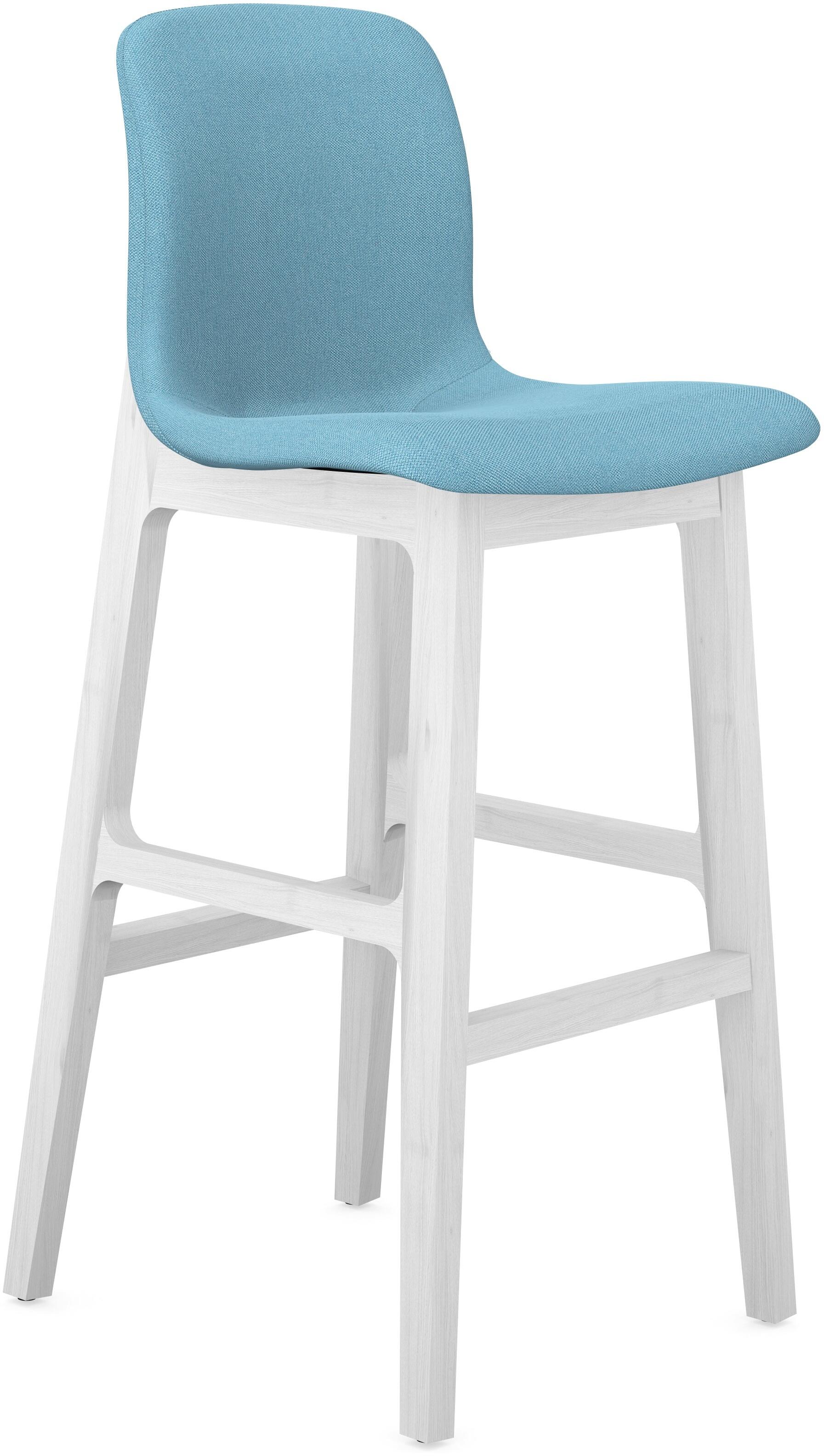 Elite Bill Upholstered Stool with White Frame Finish - Elite Office ...