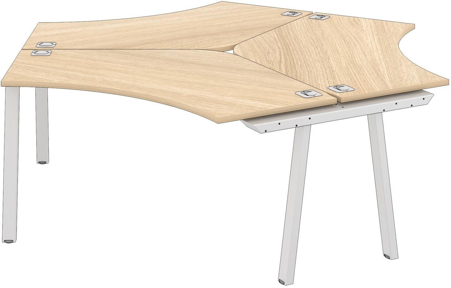 Elite Linnea 120 Degree Cluster Workstation for Modern Offices - Elite ...