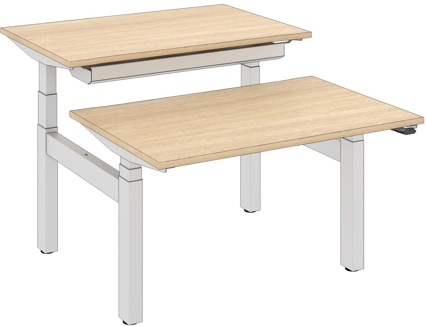 Elite Progress Plus Electric Adjustable Double Bench Desk - Elite ...
