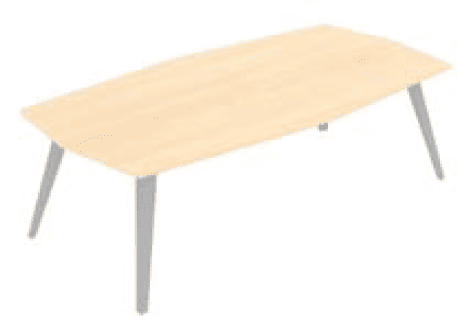 Elite Reflex Octagonal Conference Table - 2400 x 1000 x 740mm - Elite ...