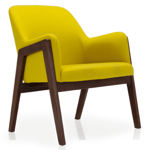 Elite Lusso Lounge Chair - Italian Style Comfort with Wooden Frame ...