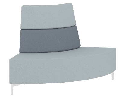 Elite Evo Plus Medium Back Corner Seat - Acoustic Privacy in Open ...
