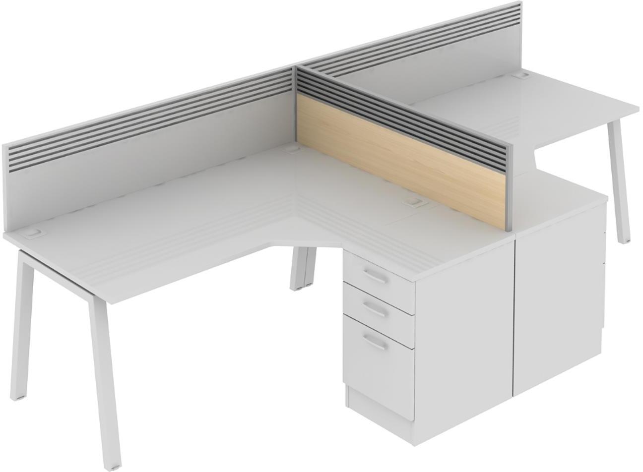 Elite Ped Return System MFC Screen With Management Rail - Width 1192mm ...