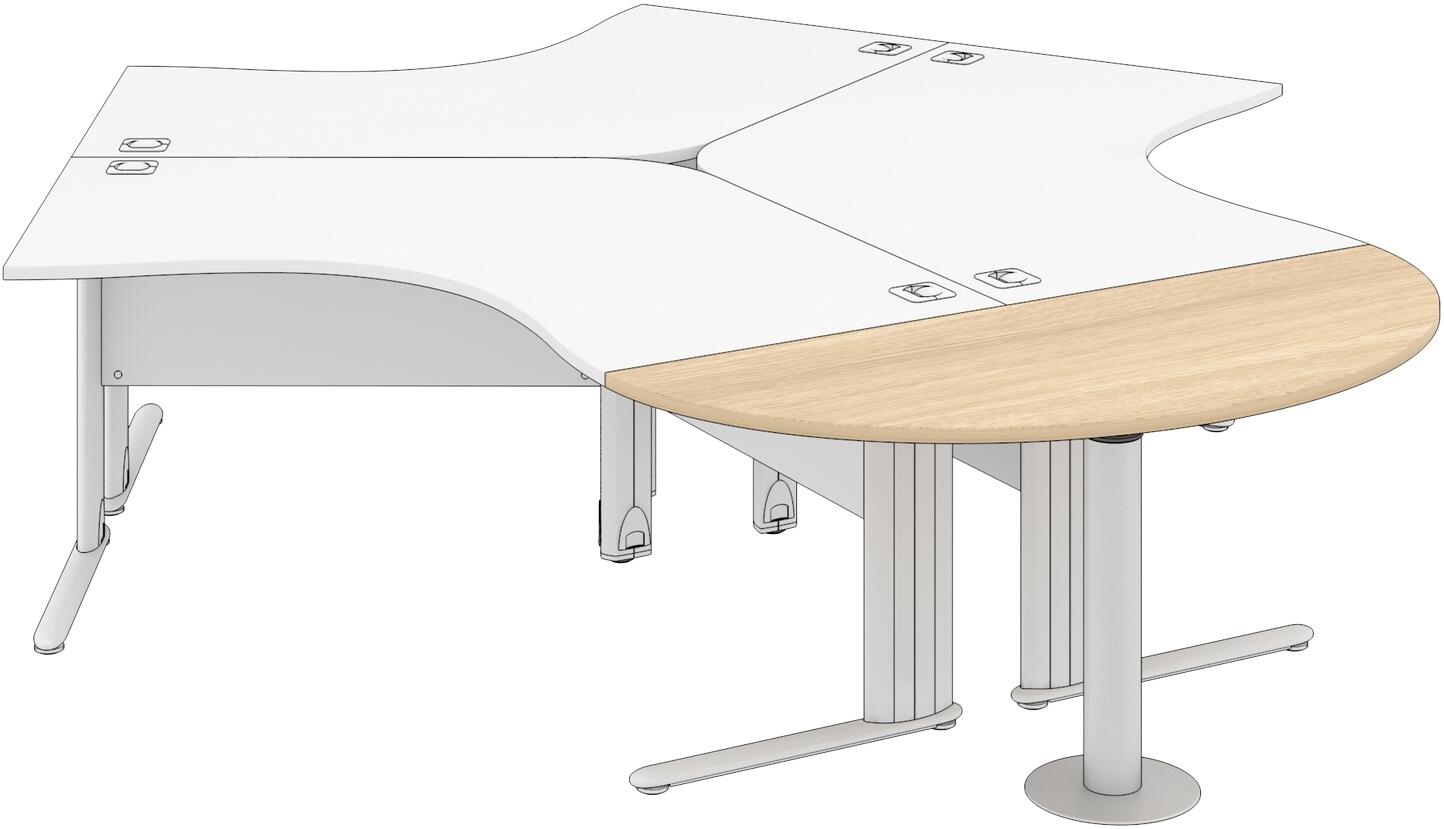 Elite Optima Plus 120 Degree Workstation Meeting Extension - Elite ...