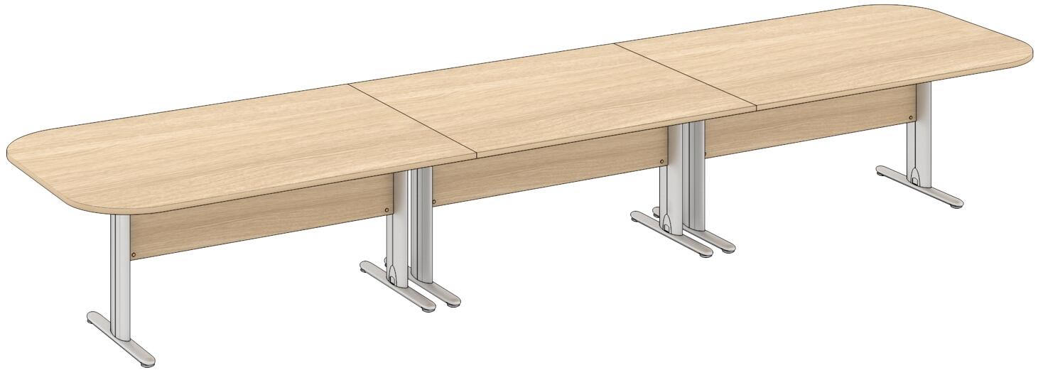 Elite Optima Plus Double D Ended Conference Table for Modern Offices ...