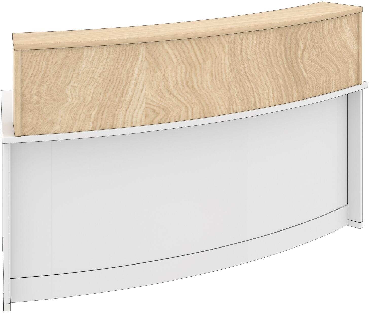 Elite Windsor Radius Reception Desk with Double Counter Top - Elite ...