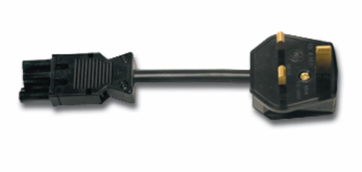 Elite Wieland Mains Cable - 3000mm with Black Plug - Elite Office ...