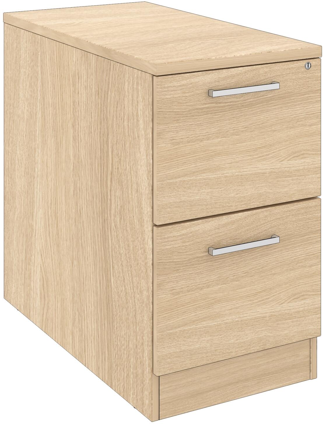 Elite 2 Drawer Desk High Pedestal - Dimensions: W466 x D800 x H740mm ...