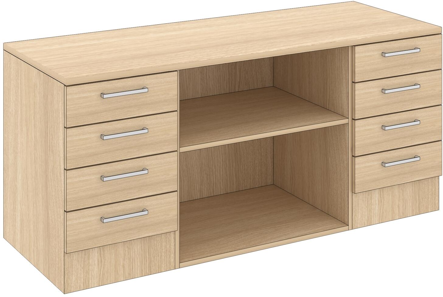 Elite Desk High Combi Storage Unit - 1600mm Width, Lockable - Elite ...